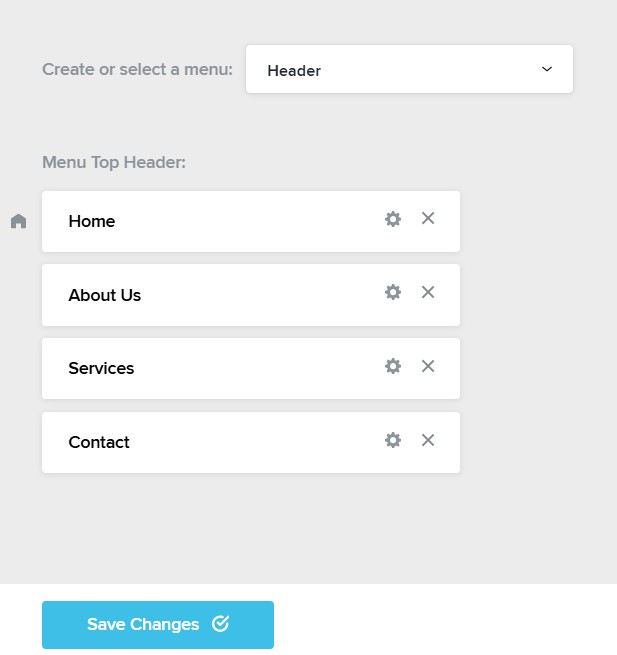 Cant insert existing menus ? – Brizy Help Center