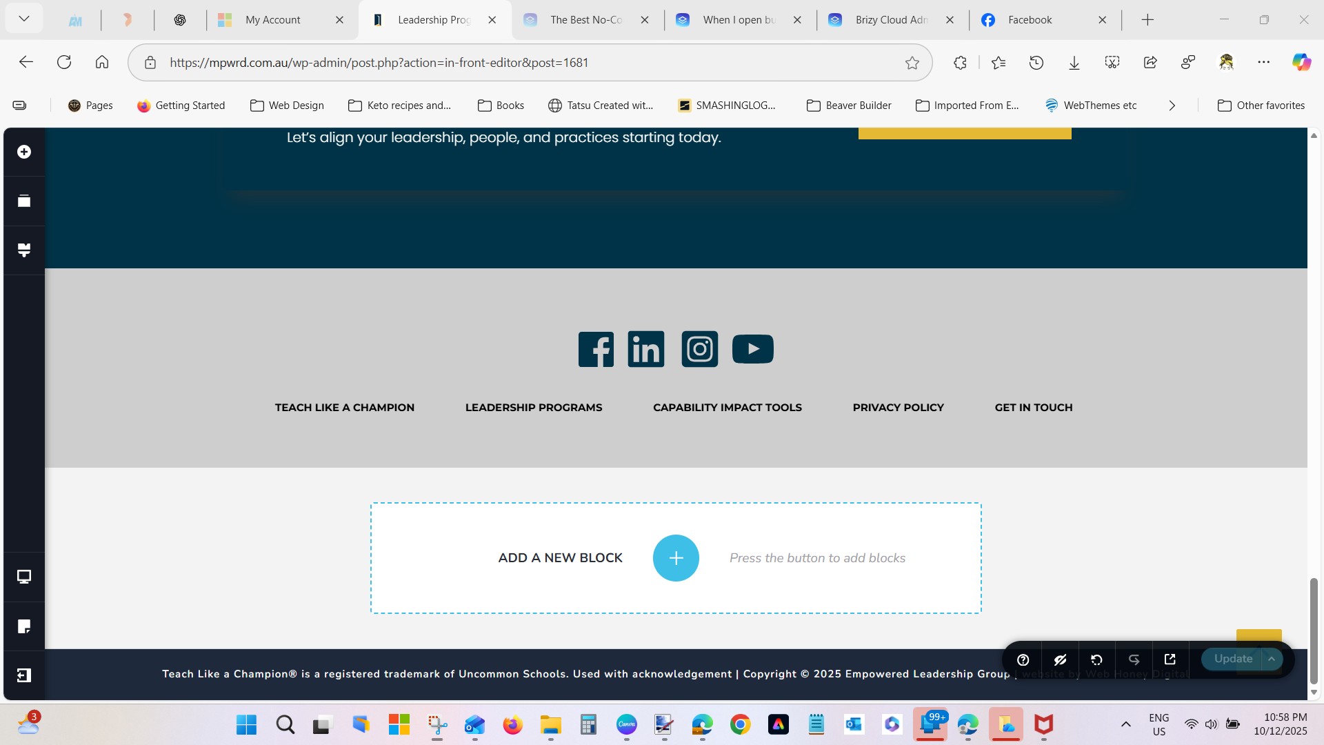 When I open builder on a page image gets defaulted to hidden – Brizy ...