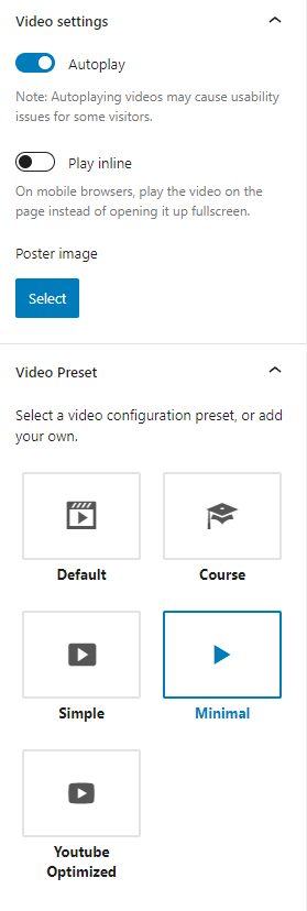 Vimeo VIdeo hide Control (Play Button) – Brizy Help Center